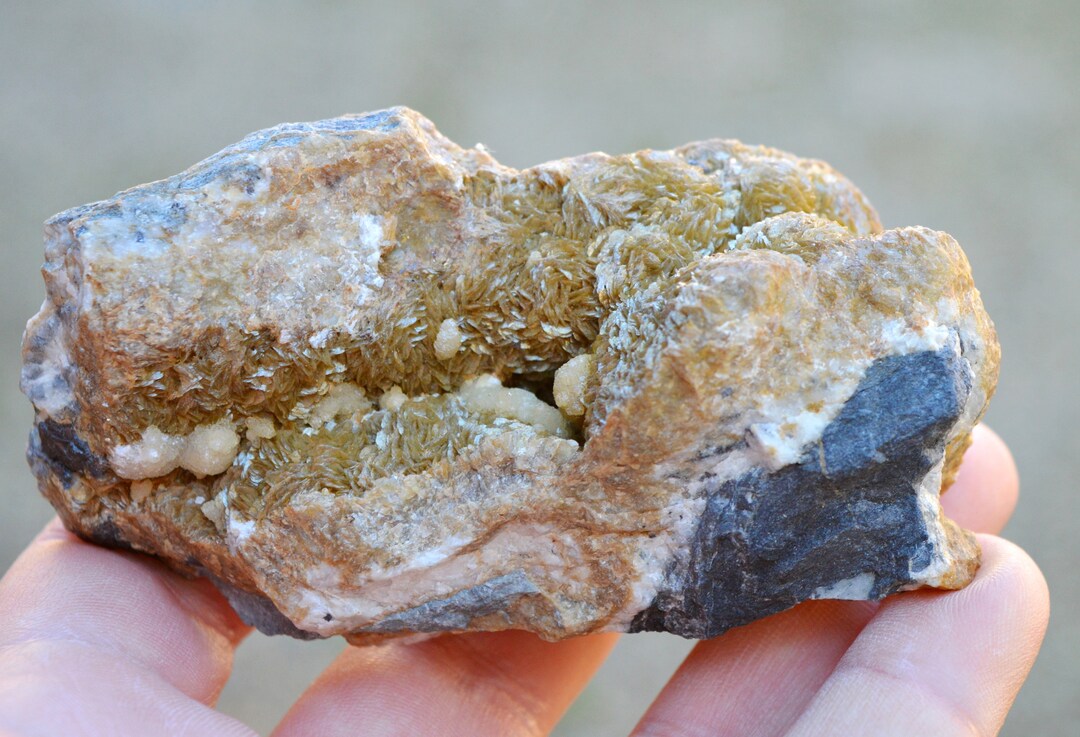 Siderite & Calcite on Schist 326 Grams Oumjrane Mining Area, Alnif ...