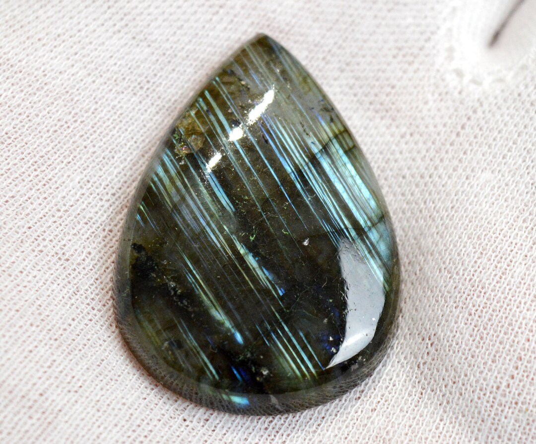 99 Carat Labradorite - Natural Stone Cabochon - Madagascar / FJ44 - Etsy