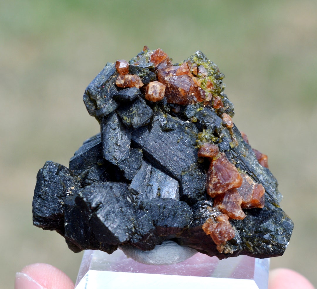 Andradite-grossular Garnet & Epidote 88 Grams - Trantimou, Diakon ...