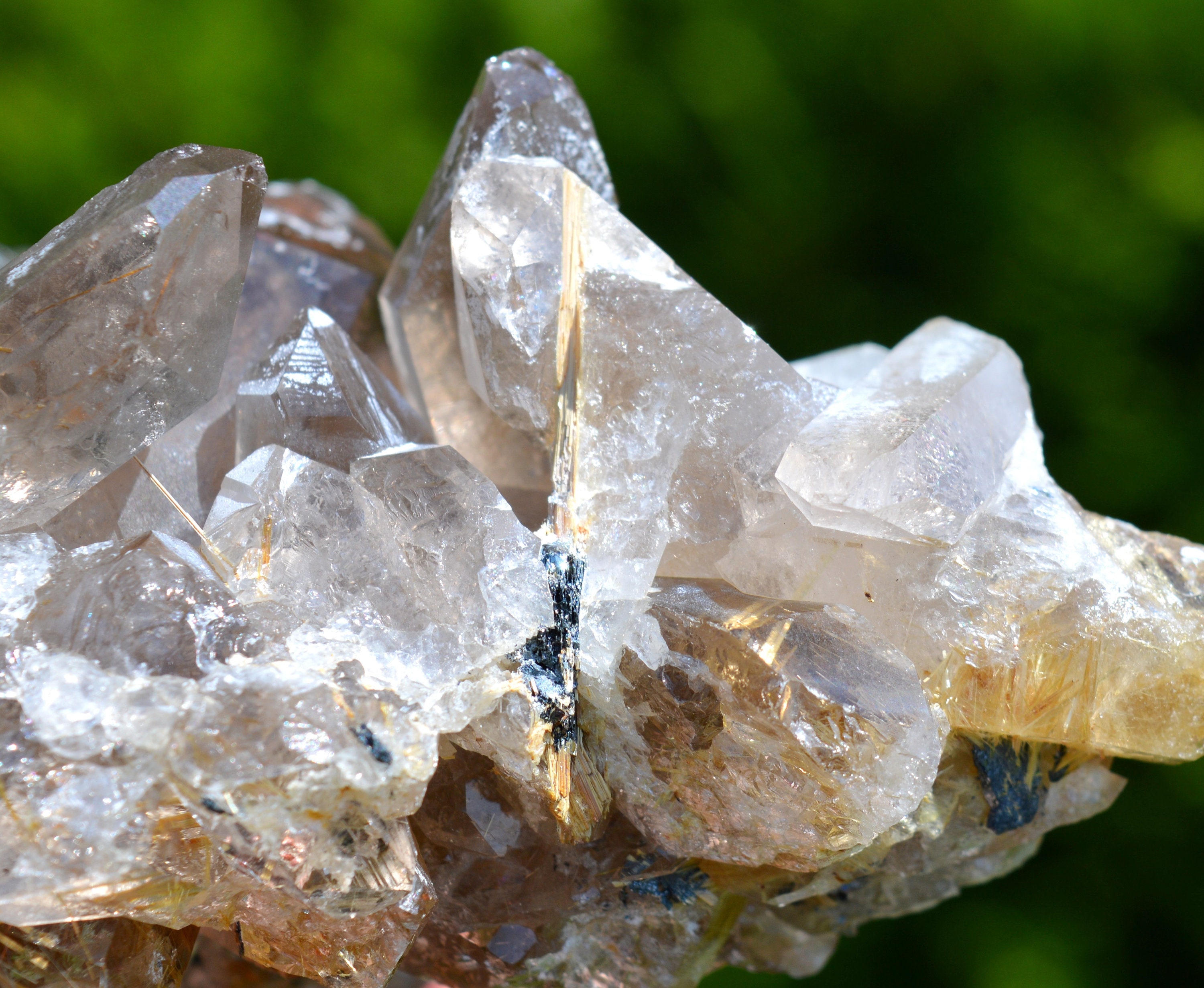 Materials Novo Horizonte Brazil Quartz & Rutile 504 grams Bahia Jewelry ...