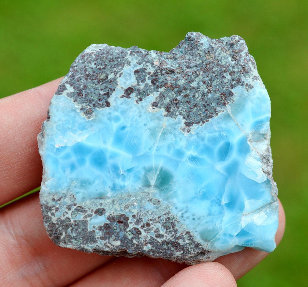 Pectolite Var. Larimar 47 Grams - Filipinas Larimar Mine, Los Checheses ...