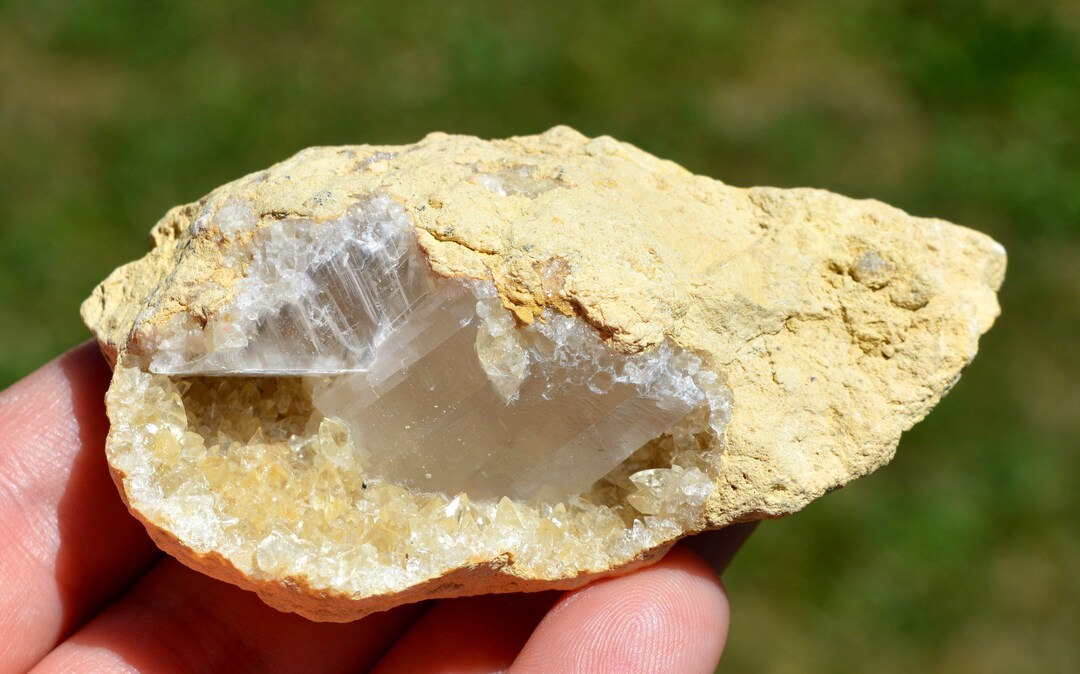 Gypsum & Calcite 105 Grams - Khoukhet Mine, Khénifra Province, Béni ...