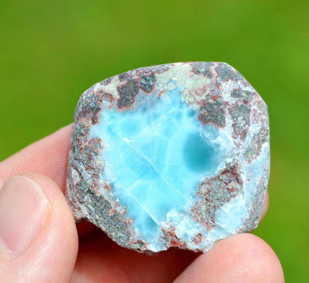 Pectolite Var. Larimar 25 Grams Filipinas Larimar Mine, Los Checheses ...