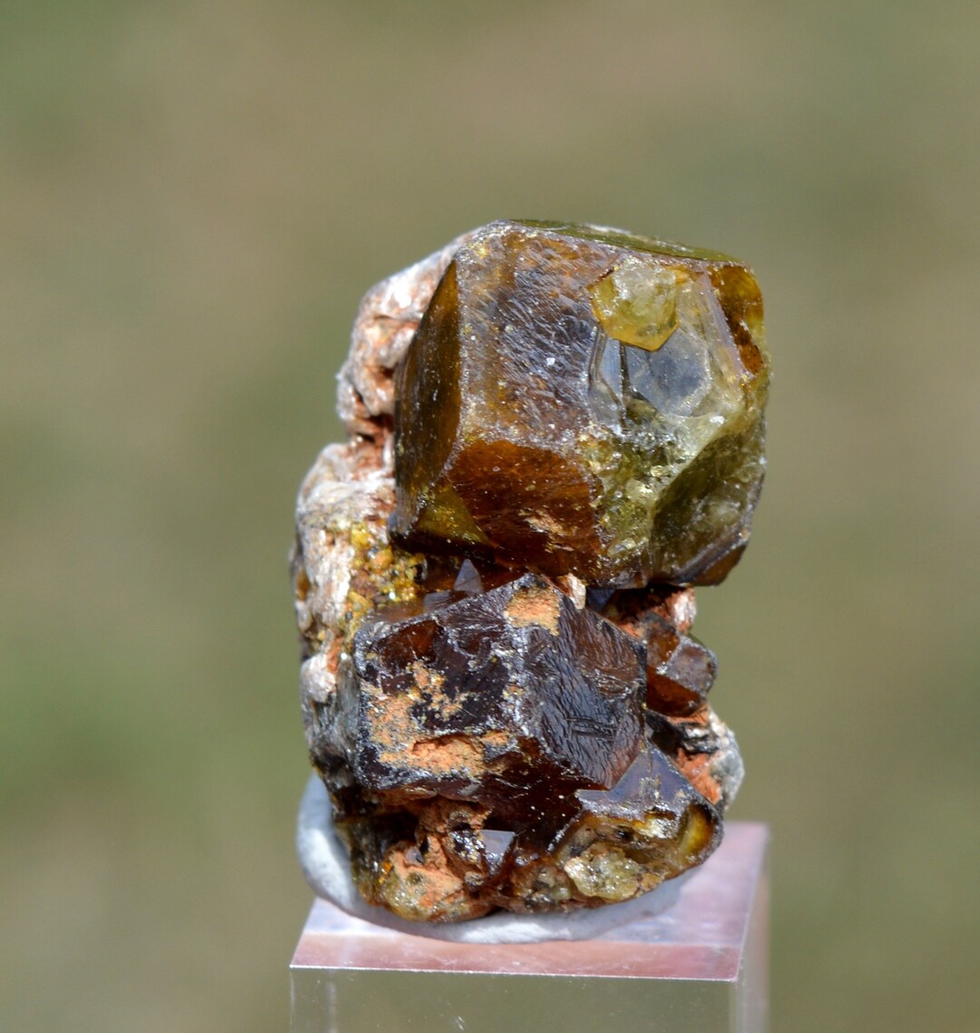 Grossular Garnet & Chlorochlore 18 Grams - Sandaré, Sandaré Commune ...
