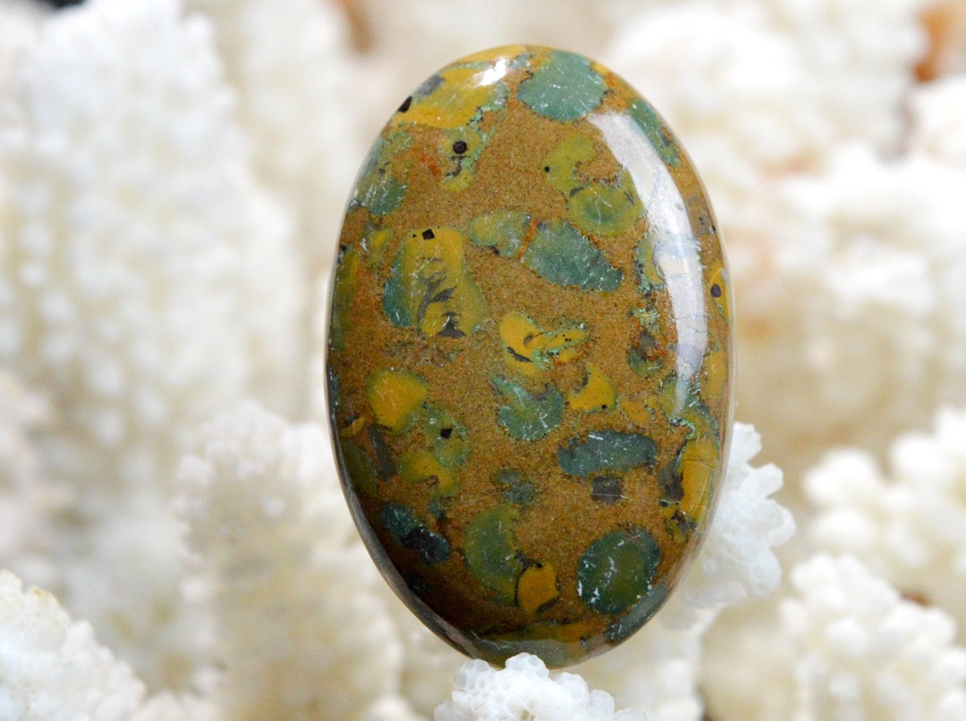 Bamboo Jasper 71 Carats - Natural Stone Cabochon - Indonesia / EF20 - Etsy