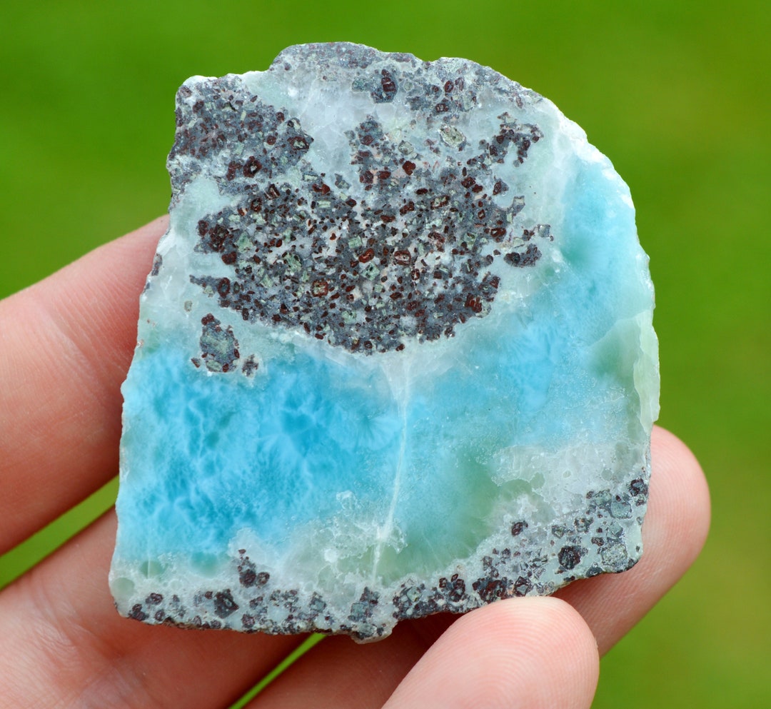 Pectolite Var. Larimar 49 Grams Filipinas Larimar Mine, Los Checheses ...
