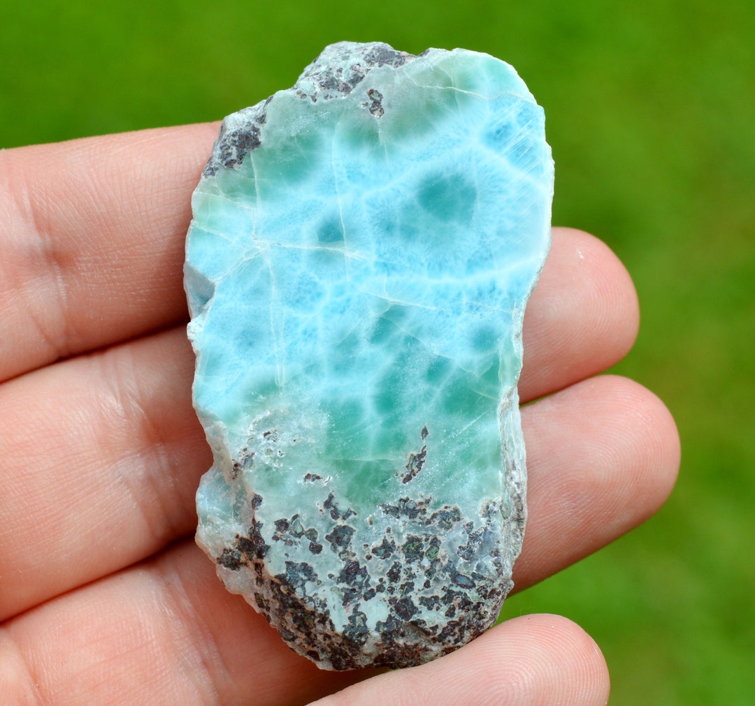 Pectolite Var. Larimar 42 Grams Filipinas Larimar Mine, Los Checheses ...