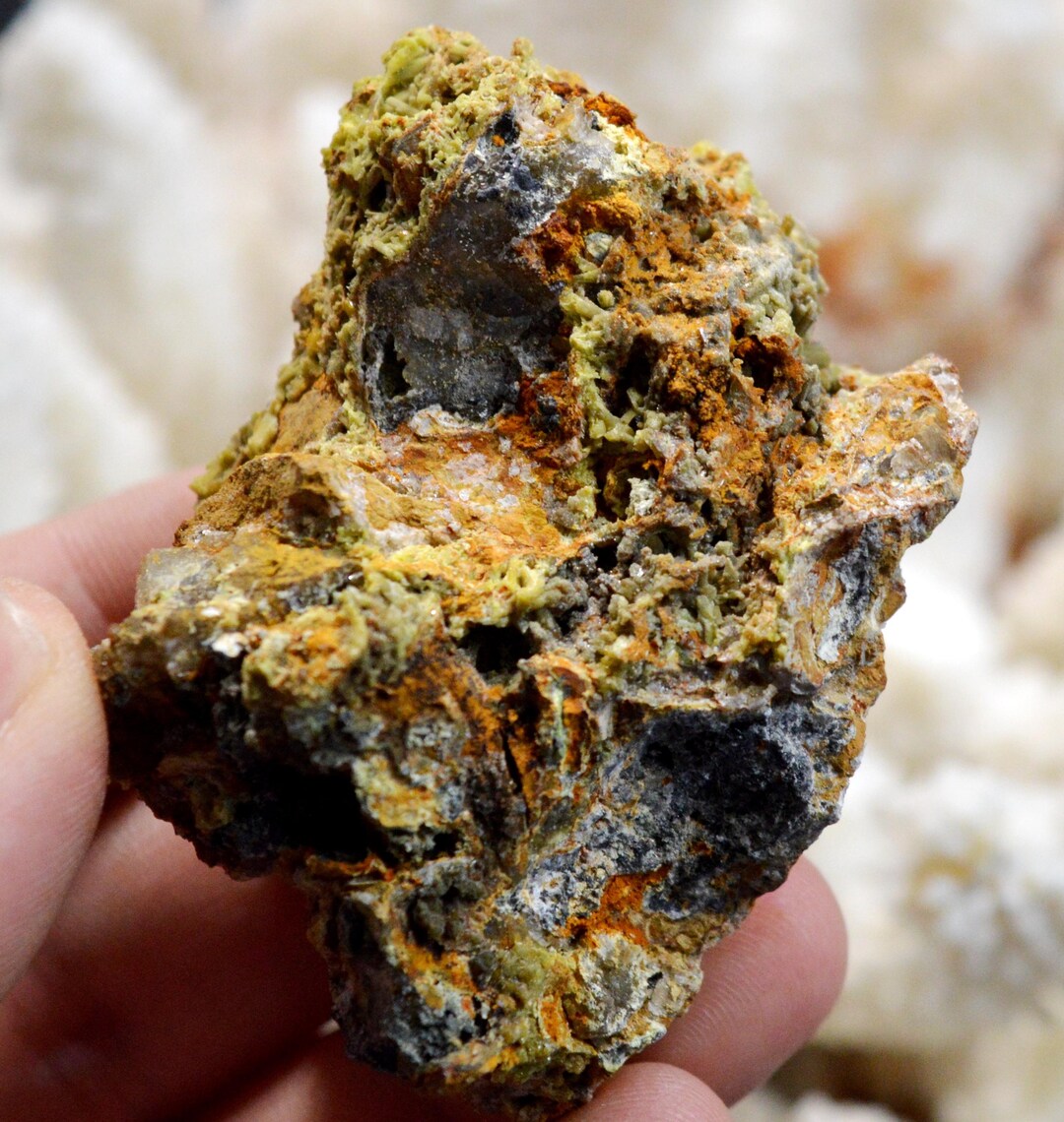 Pyromorphite & Galena 214 Grams Sainte-lucie Mine, Saint-léger-de-peyre ...