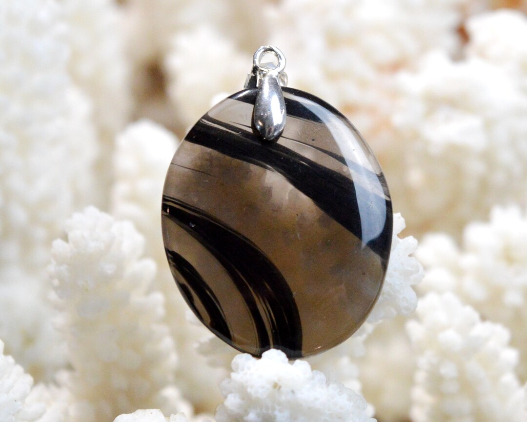 Midnight Obsidian 31 Carats Natural Stone Cabochon Pendant - Etsy