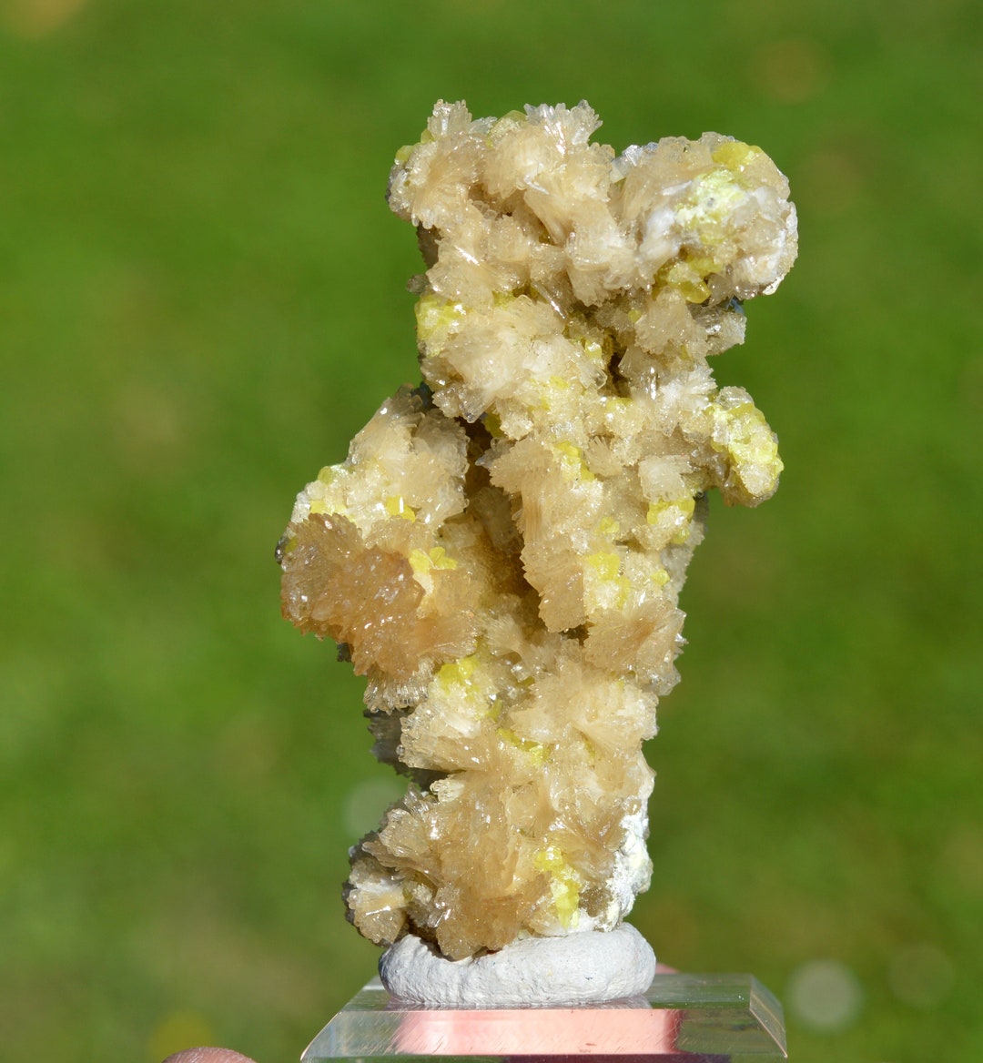 Sulfur & Celestite 68 Grams Machów Mine, Tarnobrzeg City Co ...