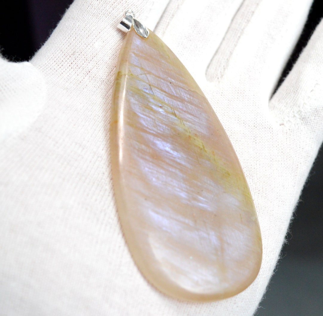 Peristerite 242 Carats - Natural Stone Cabochon Pendant - Sri Lanka ...