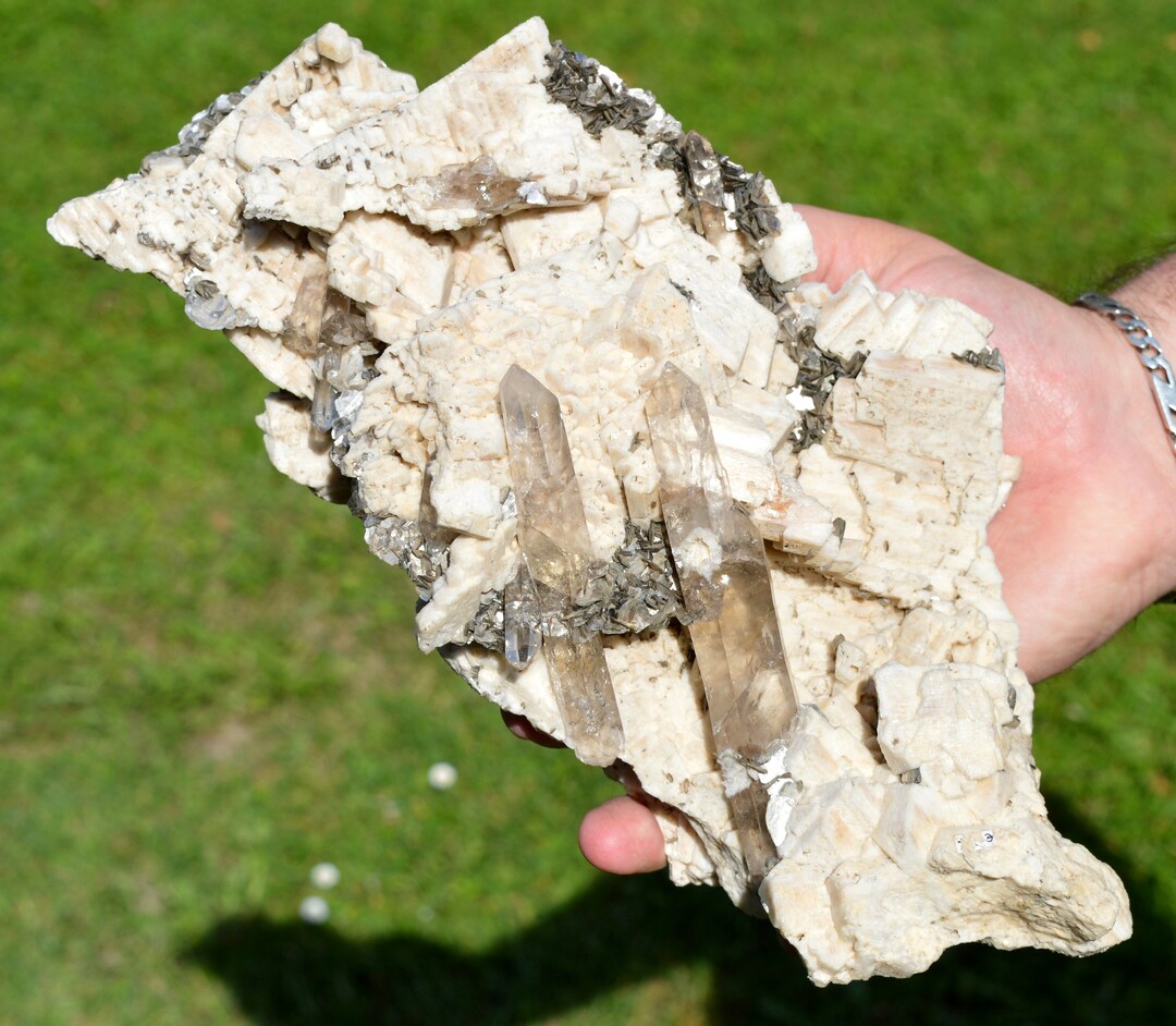 Smoky Quartz & Muscovite Ortoclase 1840 Grams Linópolis, Divino Das ...