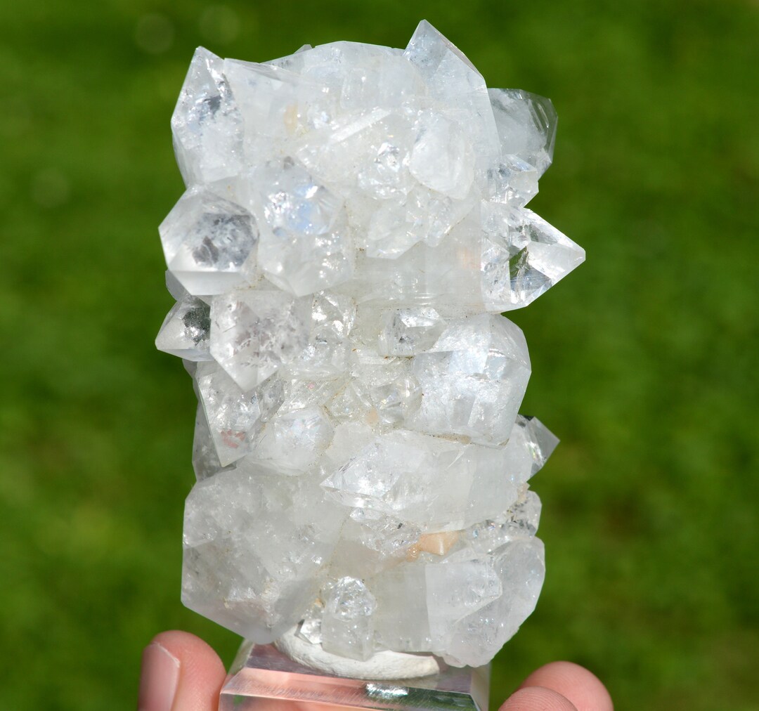 Apophyllit & Stilbite 344 Gramm – Bezirk Jalgaon, Maharashtra, Indien ...