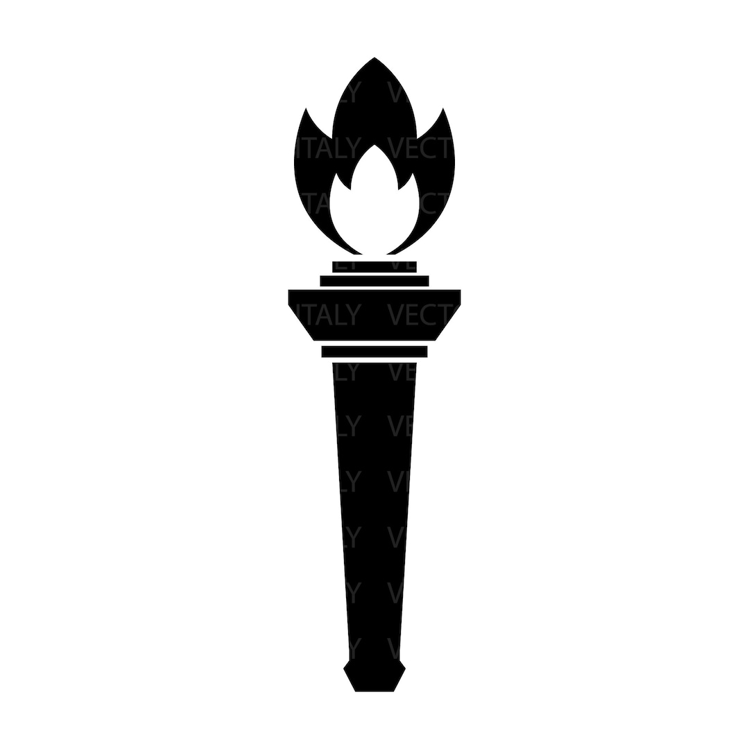 Torch SVG, Torch Clipart Download,torch Silhouette Cut File, Vector ...