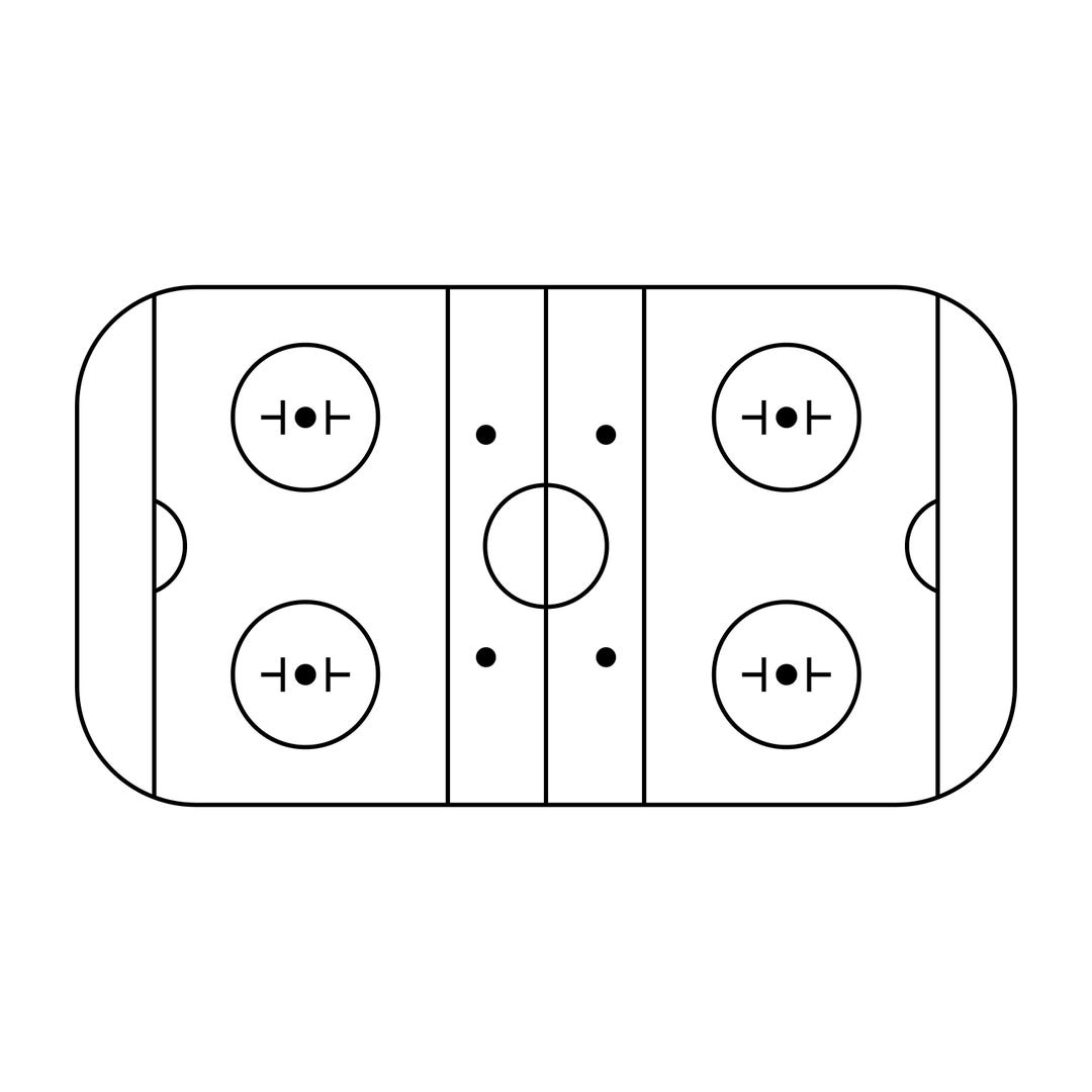 Ice Hockey Rink SVG Vector Graphic, Digital Download, Ice Hockey PNG ...