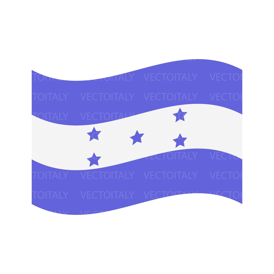 Honduras Flag SVG Original Colors, Honduras Flag Png, Commercial Use ...