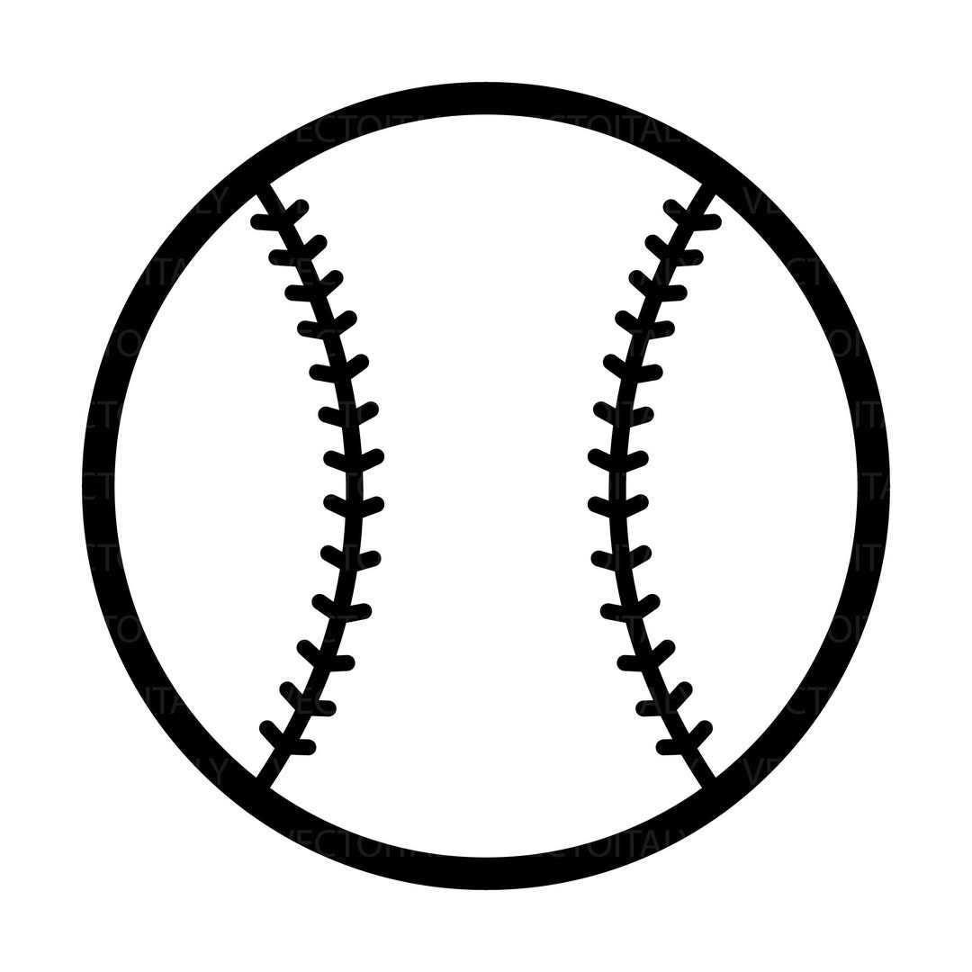 Softball Illustrated in Vector and Available in SVG, PDF, Eps, Png ...