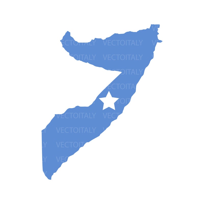 Somalia in Africa Map - Etsy