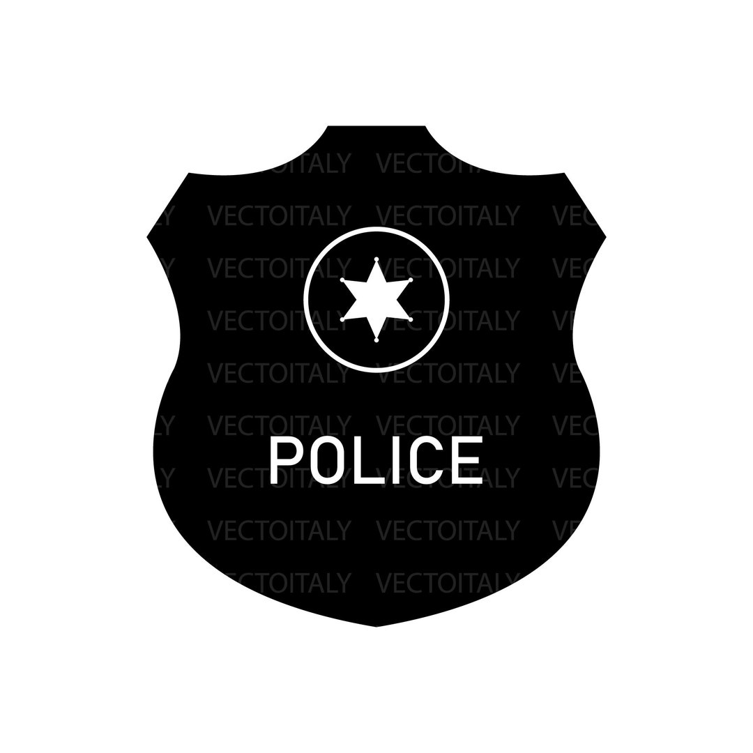 Police Badge Silhouette SVG, Police SVG, Police Shield, Police Officer ...