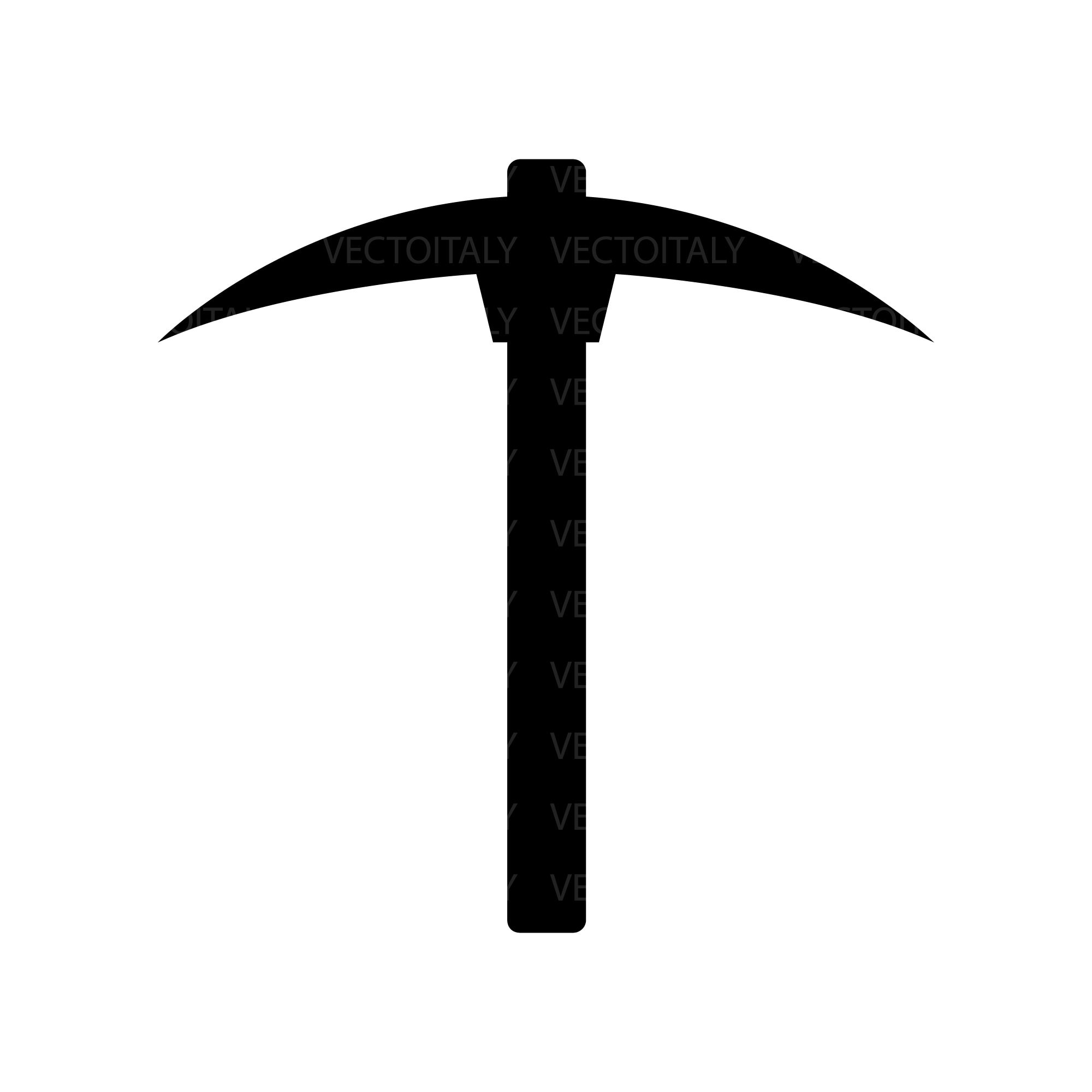 Pickaxe, Pick Axe, Mining, Mine, Miner, Tool, Clip Art, Clipart, Design, Svg File, Png File, Eps ...