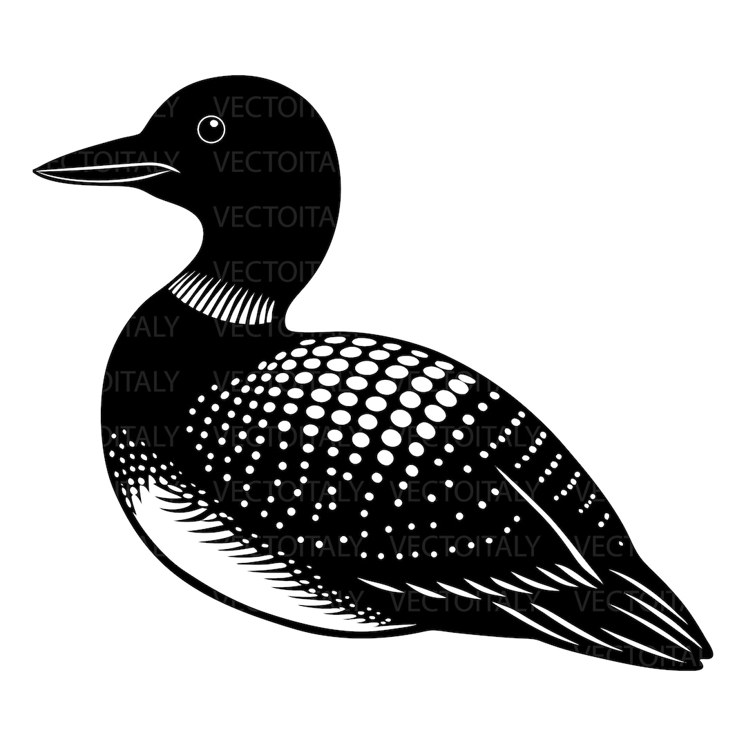 Loon SVG File,loon Silhouette SVG File,loon Cut File-vector Clip Art ...