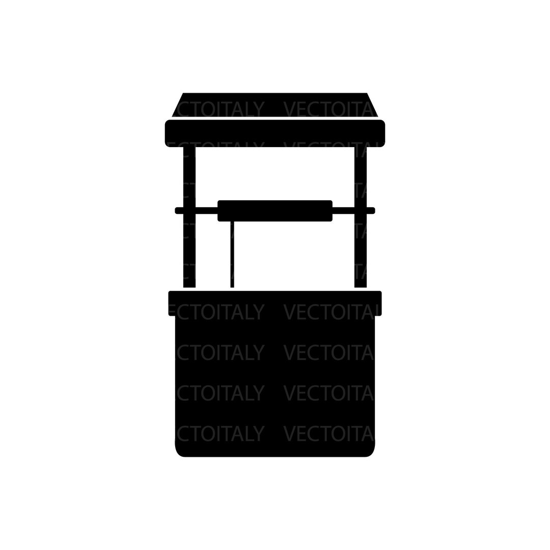 Well SVG, Well Icon SVG, Water Well svg, Cut file, for silhouette ...