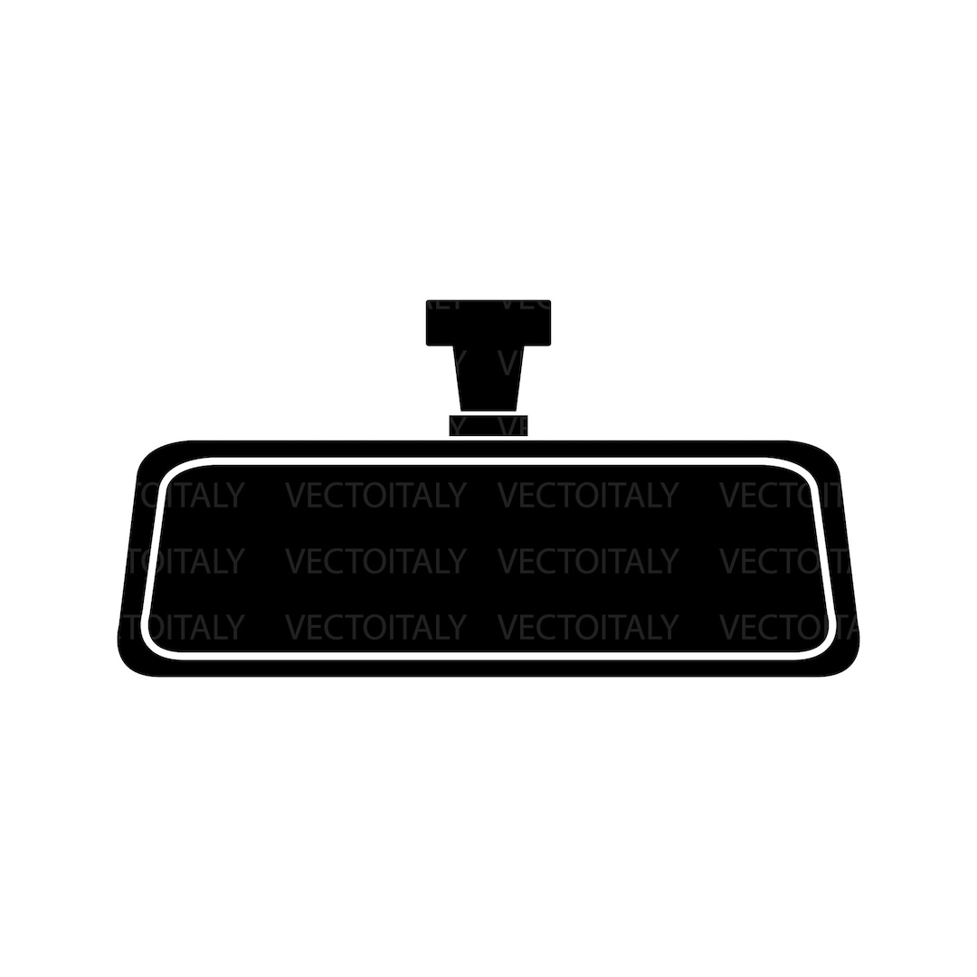Car Rear View Mirror Svg, Mirror Clipart, Mirror Svg, Car Silhouette ...