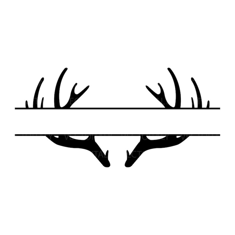 Antler Monogram - Etsy