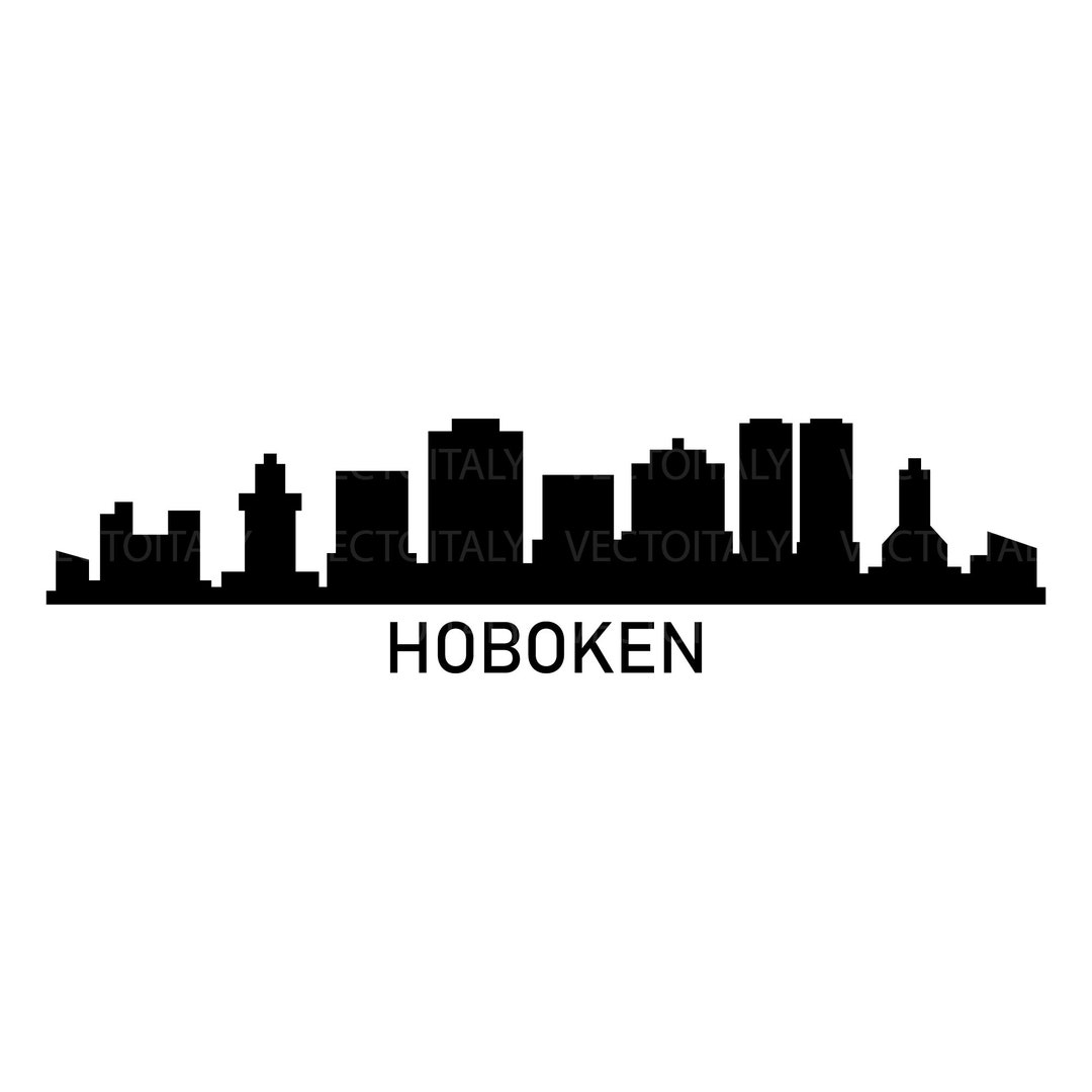 Hoboken Skyline Illustrated in Vector and Available in SVG, PDF, Eps ...
