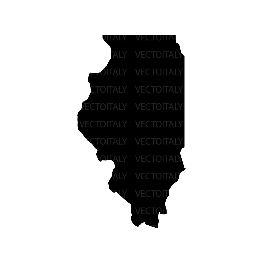 Illinois SVG Files, Illinois Cut Files, United States of America Vector ...