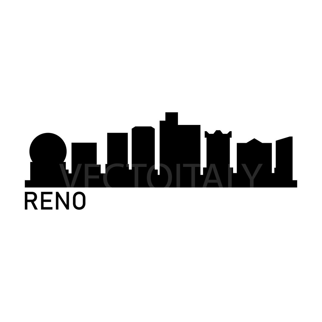 Skyline Reno Illustrated in Vector and Available in SVG, PDF, Eps, Png ...