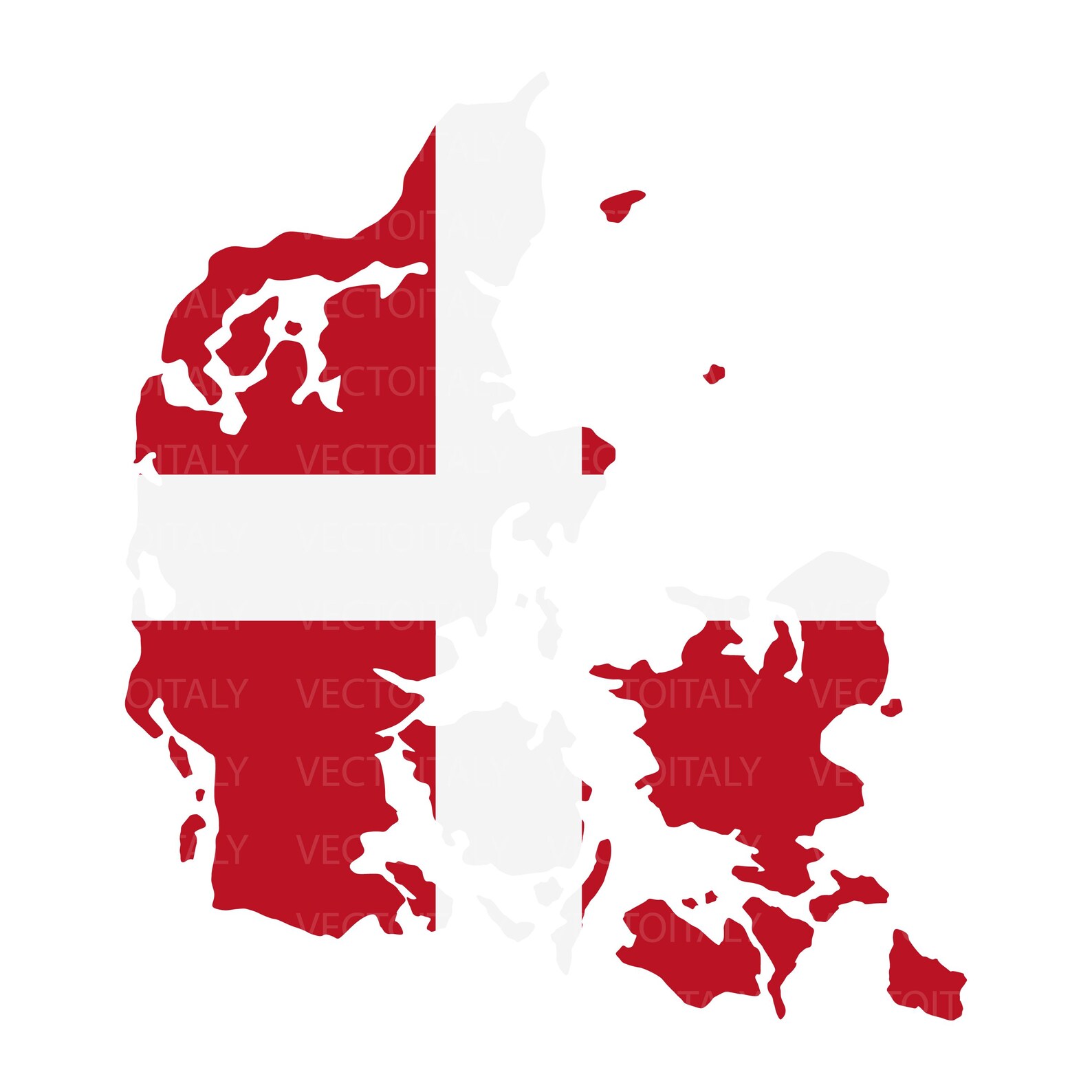 Denmark Flag Map SVG - Danish SVG Cricut Cut File, Dane Country Nation ...