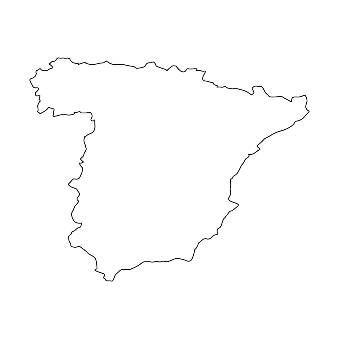 Spain SVG, Spain Cut Files, Spain Outline SVG, Spain Silhouette SVG ...