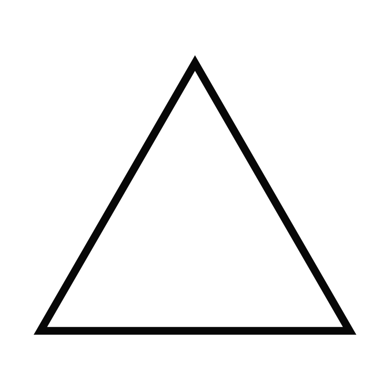 Triangle Outline Svg, Shapes SVG, Svg, Png, Pdf, Jpeg, Digital Download ...