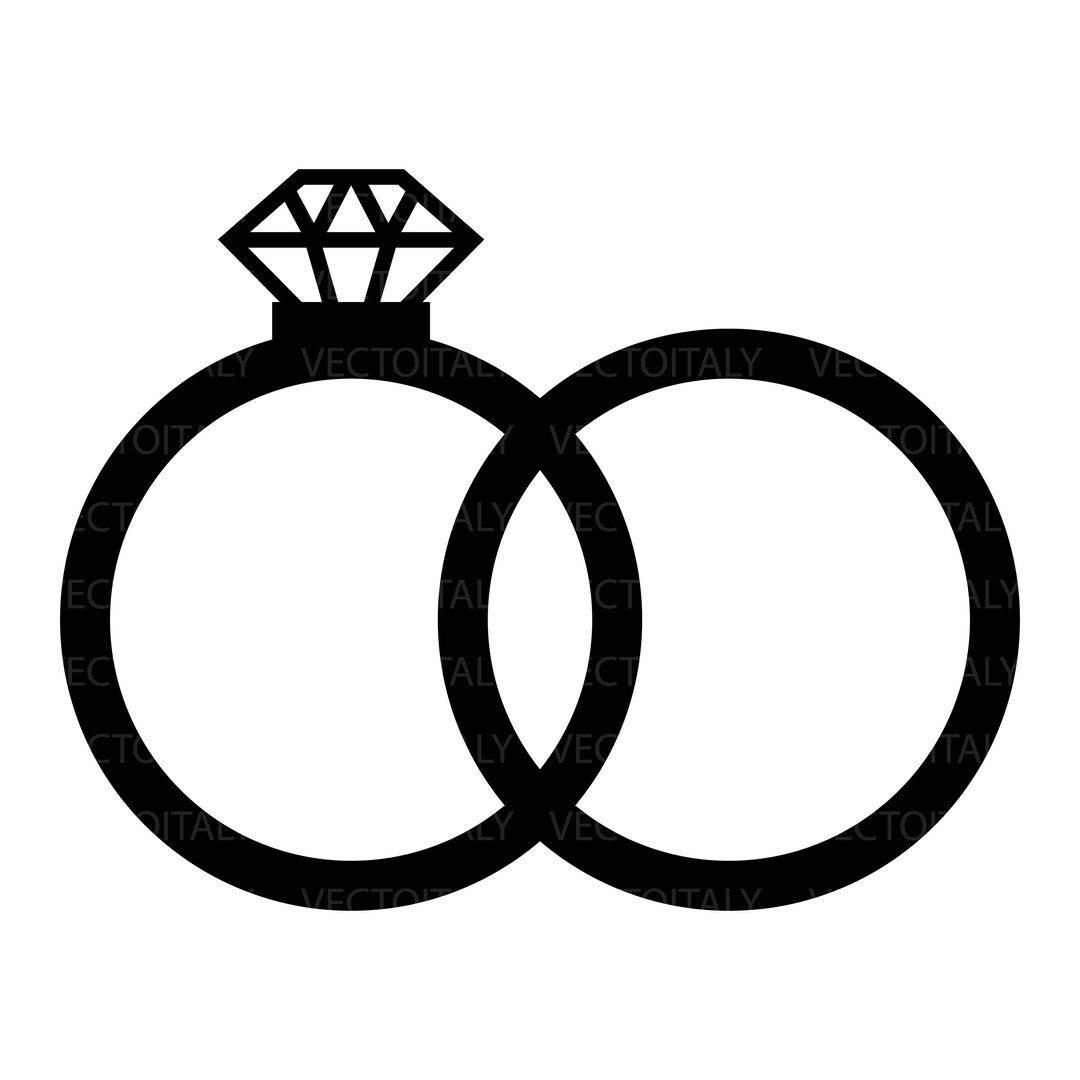 Wedding Ring SVG Files, Wedding Band SVG Cut Files, Engagement Ring SVG ...