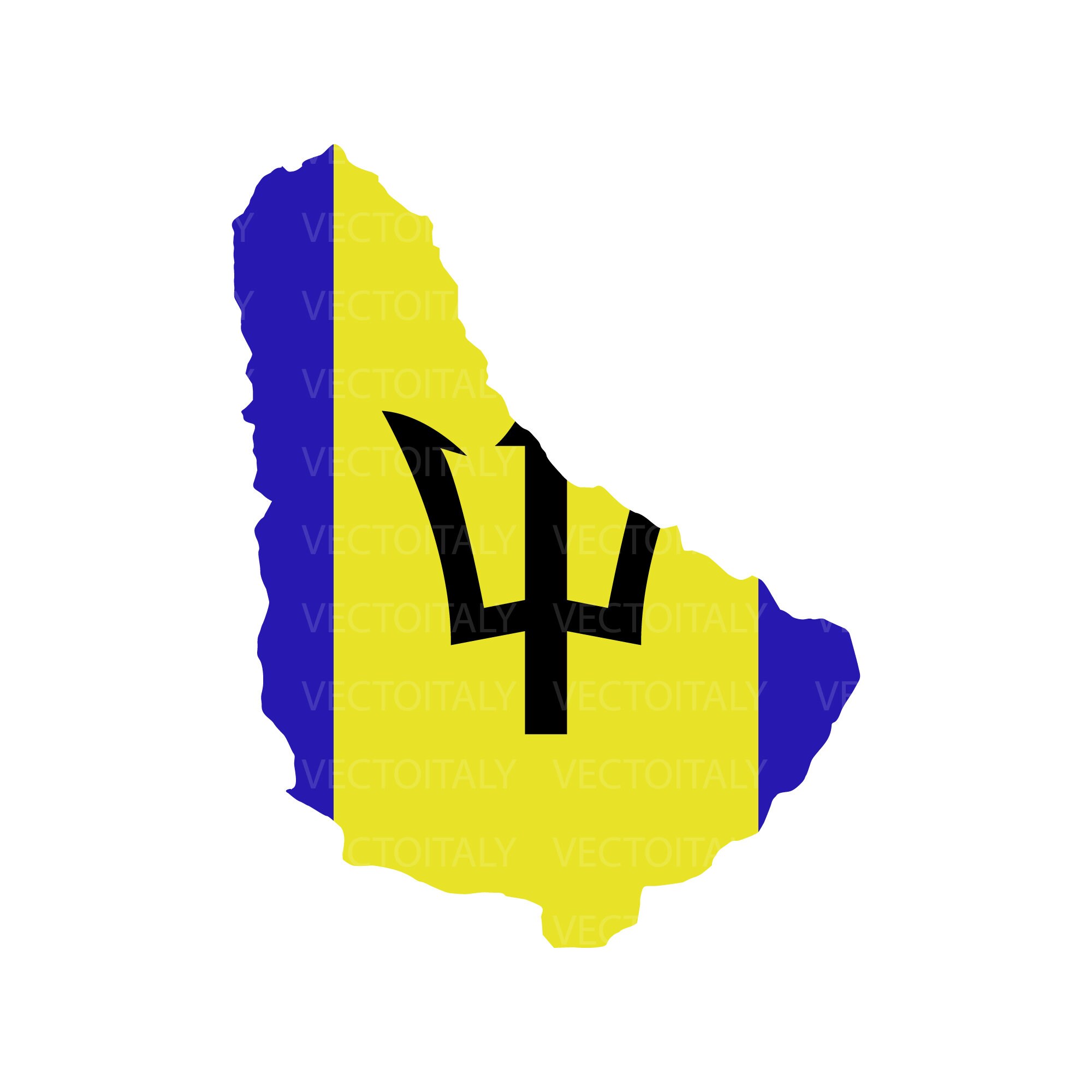 Barbados Map Flag SVG, Map of Barbados, Barbadian National Flag ...