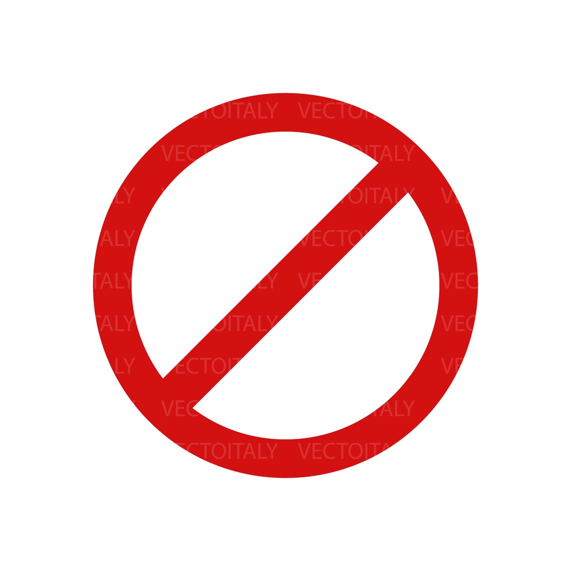 Prohibition Sign Svg, Red Frame,symbol. Vector Cut File for Cricut ...
