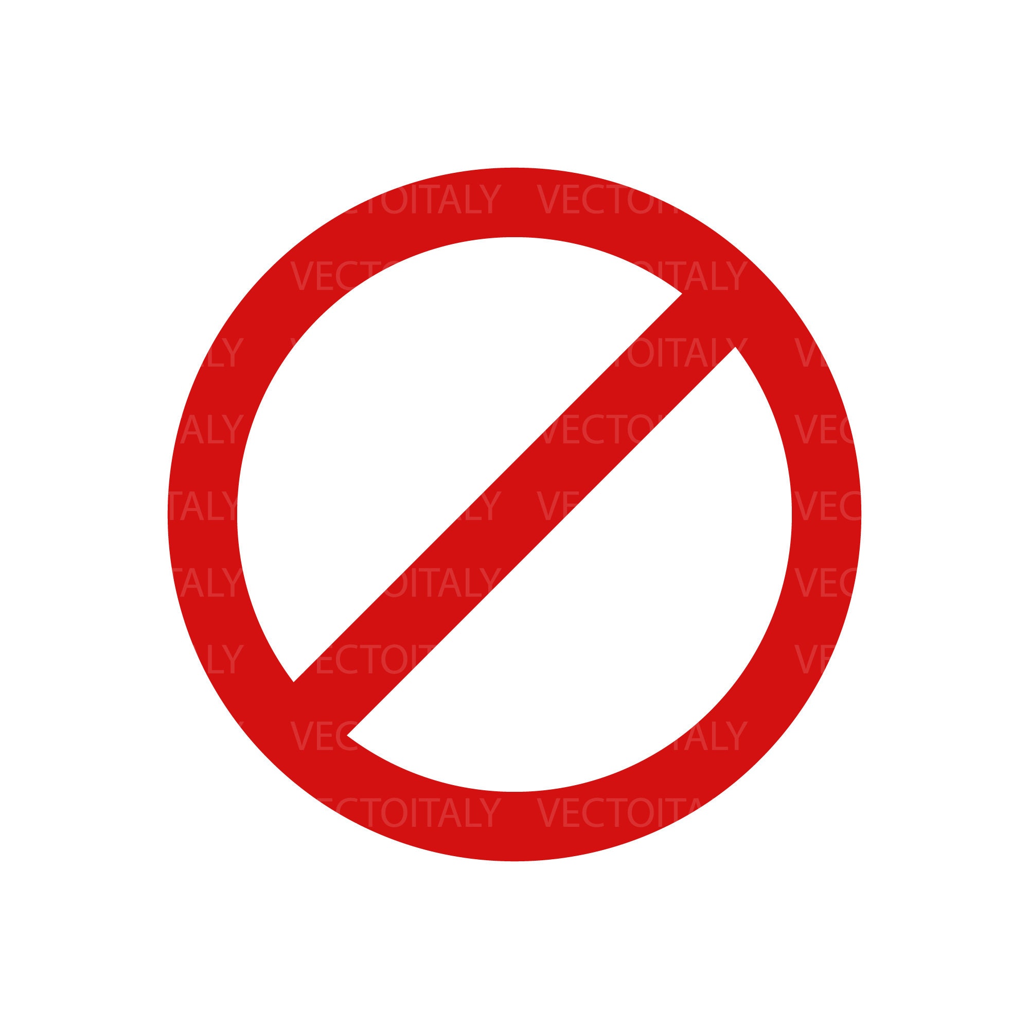 Prohibition Sign Svg, Red Frame,symbol. Vector Cut File for Cricut ...
