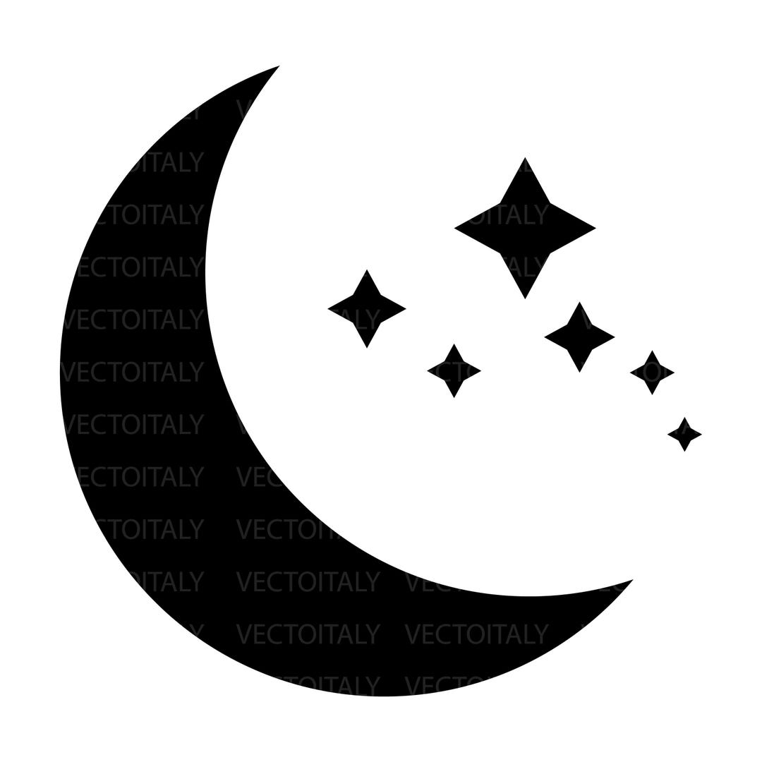 Mond svg, Sterne svg, Sofort Download, SVG, PNG, EPS, pdf, jpg ...