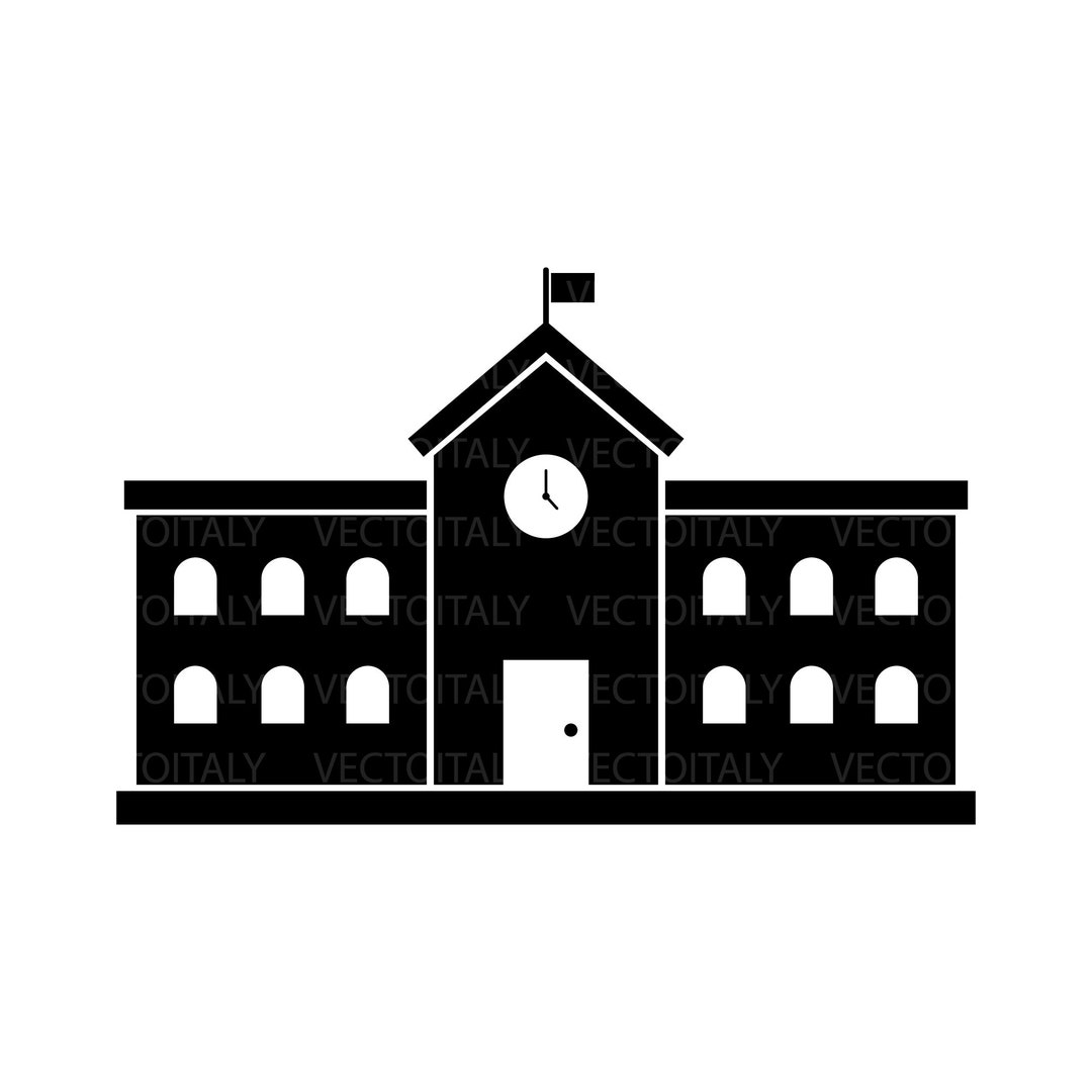 School Svg, Education Svg, School Building, High School Svg, University ...
