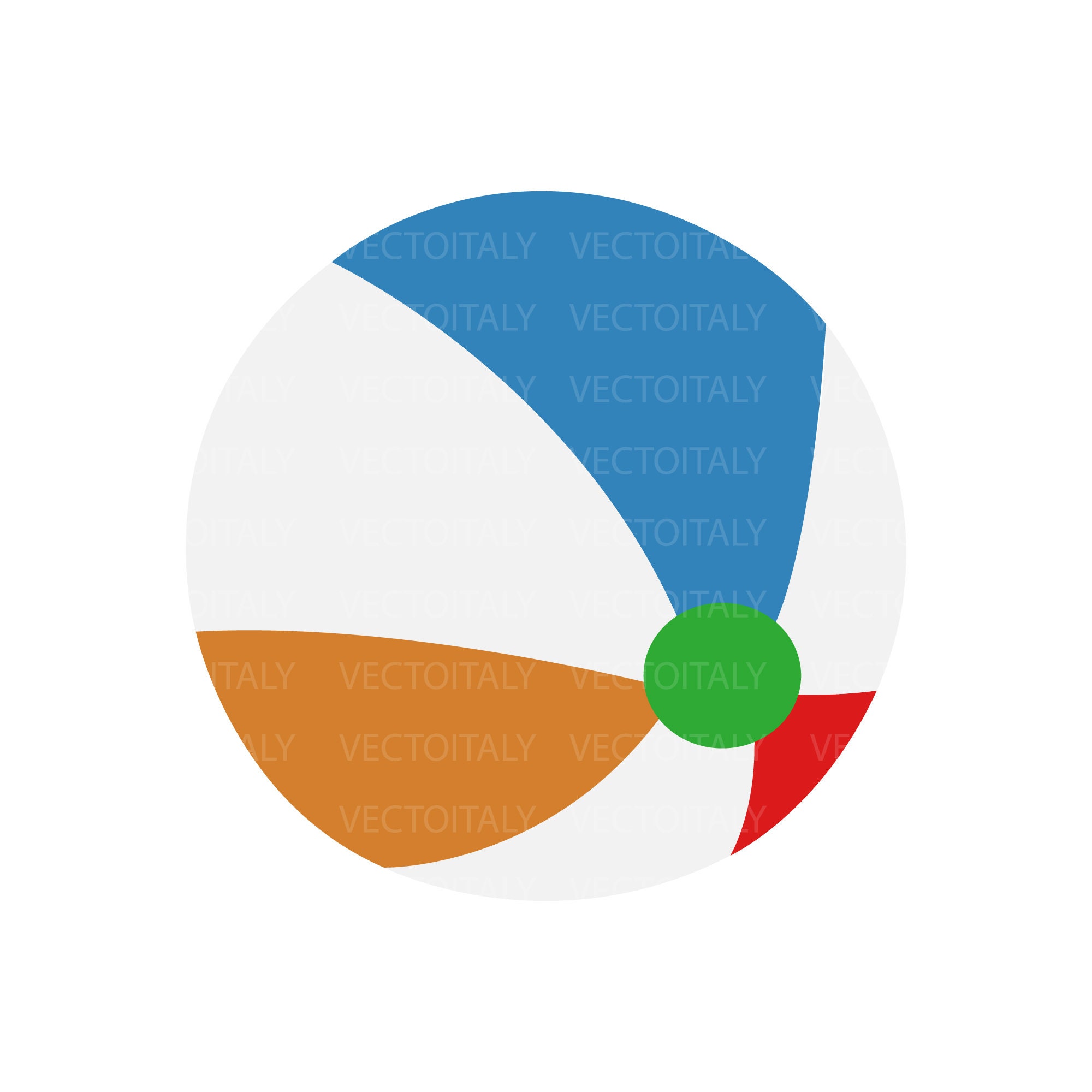 Beach Ball SVG File, Beach Ball Cut Files, Summer Beach SVG Vector ...