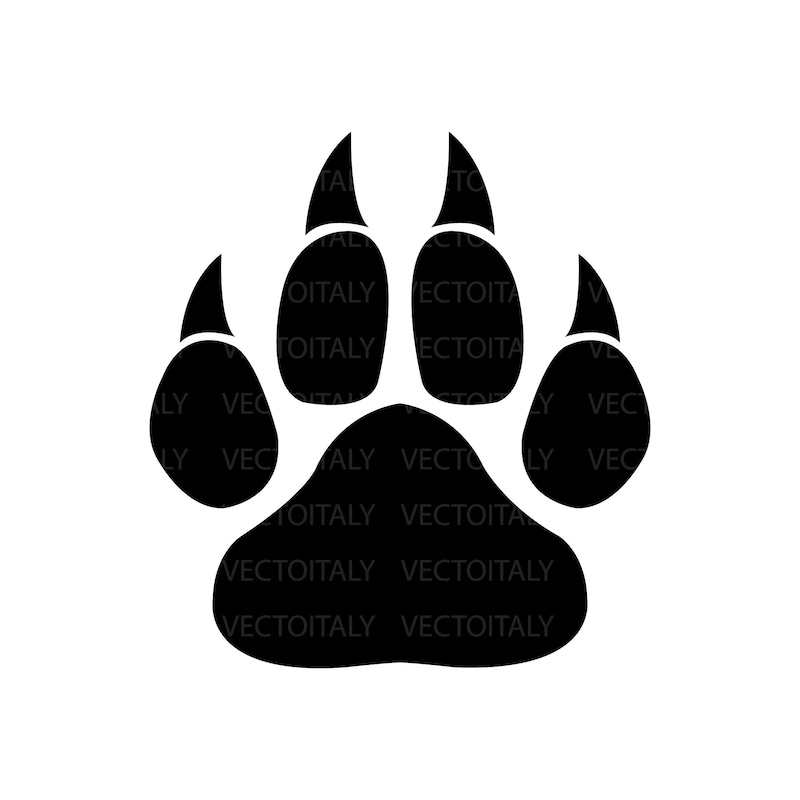 Tiger Paw Svg - Etsy