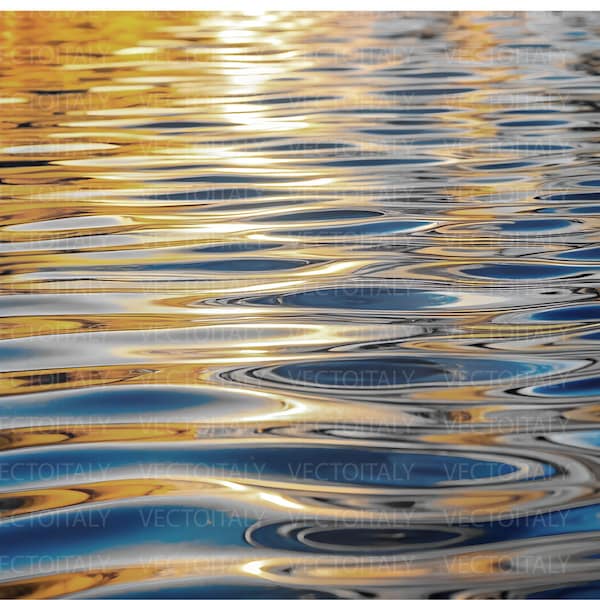 Abstract Water Reflection - Etsy