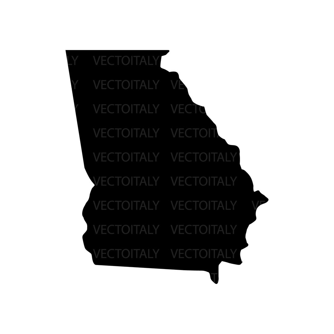 Georgia State SVG Files, Georgia Silhouette Cut Files, United States of ...