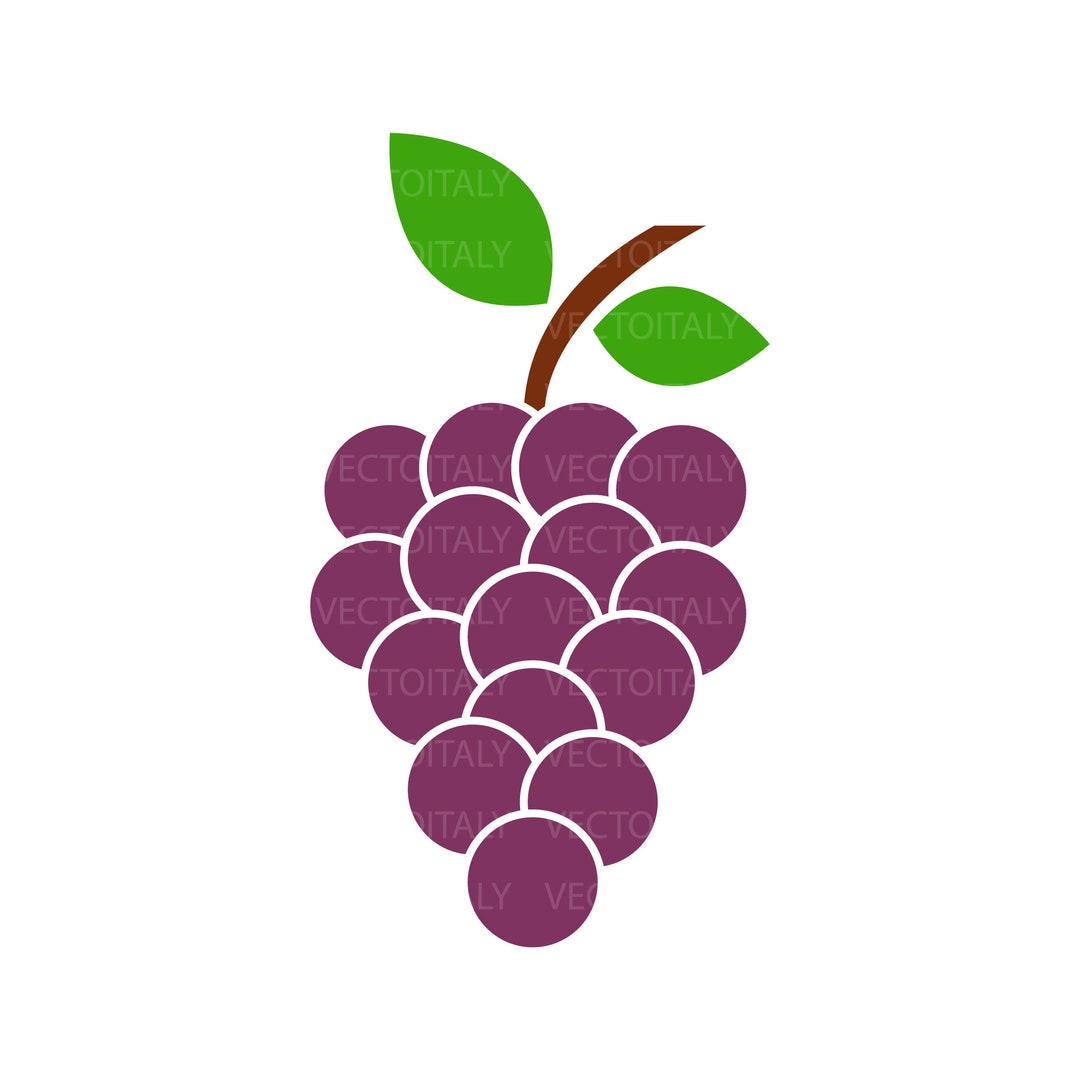 Grapes, Instant Digital Download - Svg, Png, Pdf, and Eps Files ...