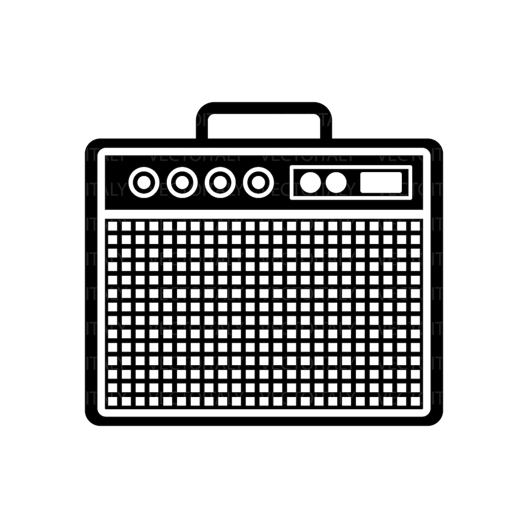 Guitar Amp Vector Images, Guitar Amplifier SVG, Clipart, Transfer SVG ...