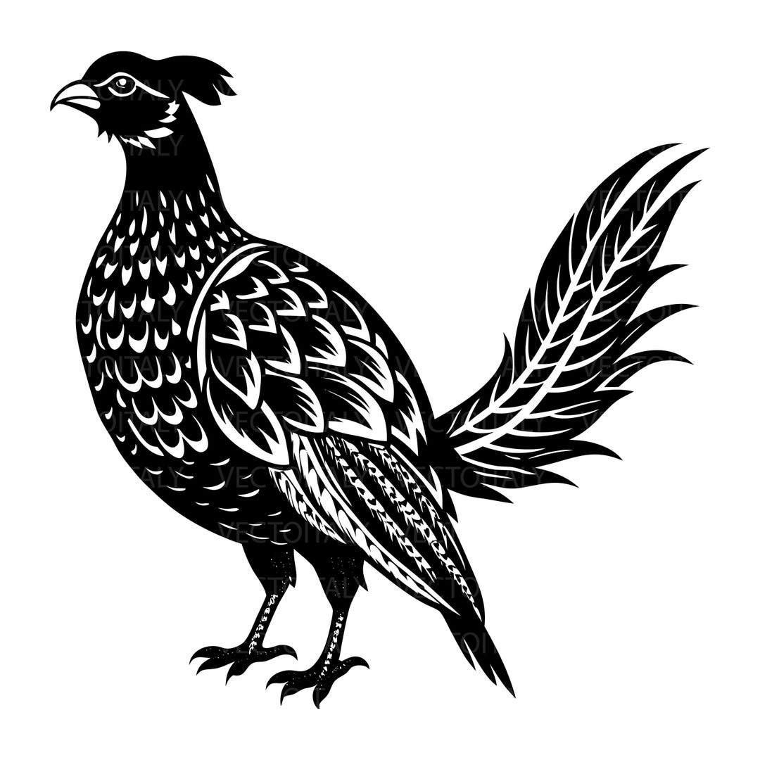 Pheasant SVG, Hunting Clipart, Pdf Files for Plasma, Laser Cut, Pdf for ...