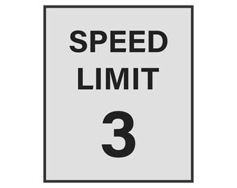 Speed Limit 3 Sign Logo Symbol Svg Png Dxf Eps Pdf Layered by Color Cut ...