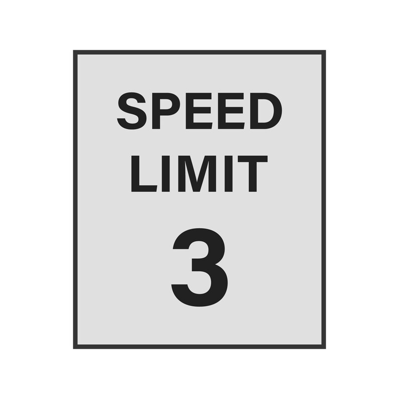 Speed Limit 3 Sign Logo Symbol Svg Png Dxf Eps Pdf Layered by Color Cut ...