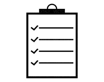 Checklist Icon Svg, Png, Jpg, Eps, Pdf, Clipart, Vector - Etsy